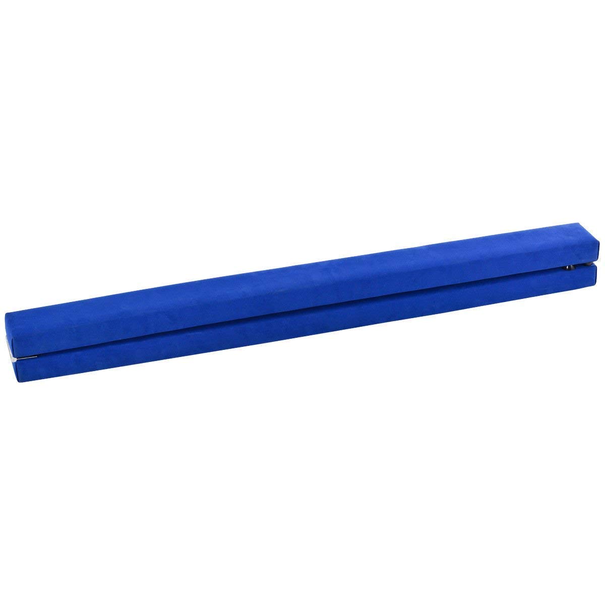 Giantex 8FT Folding Floor Balance Beam for Girls, Boys, Toddlers, Teens Sports Gymnastics Skill Performance Training Easy Storage (Blue)