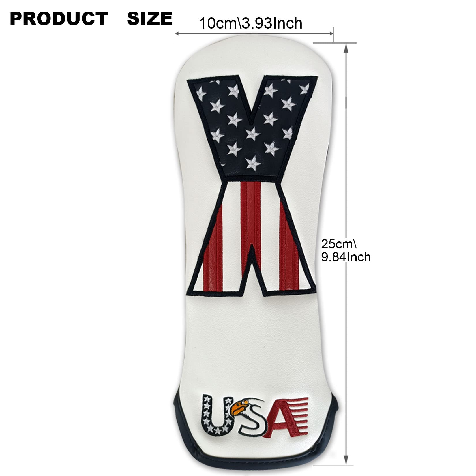 LAISUNTIM Golf Club Head Cover - USA Flag Golf Headcovers for Driver