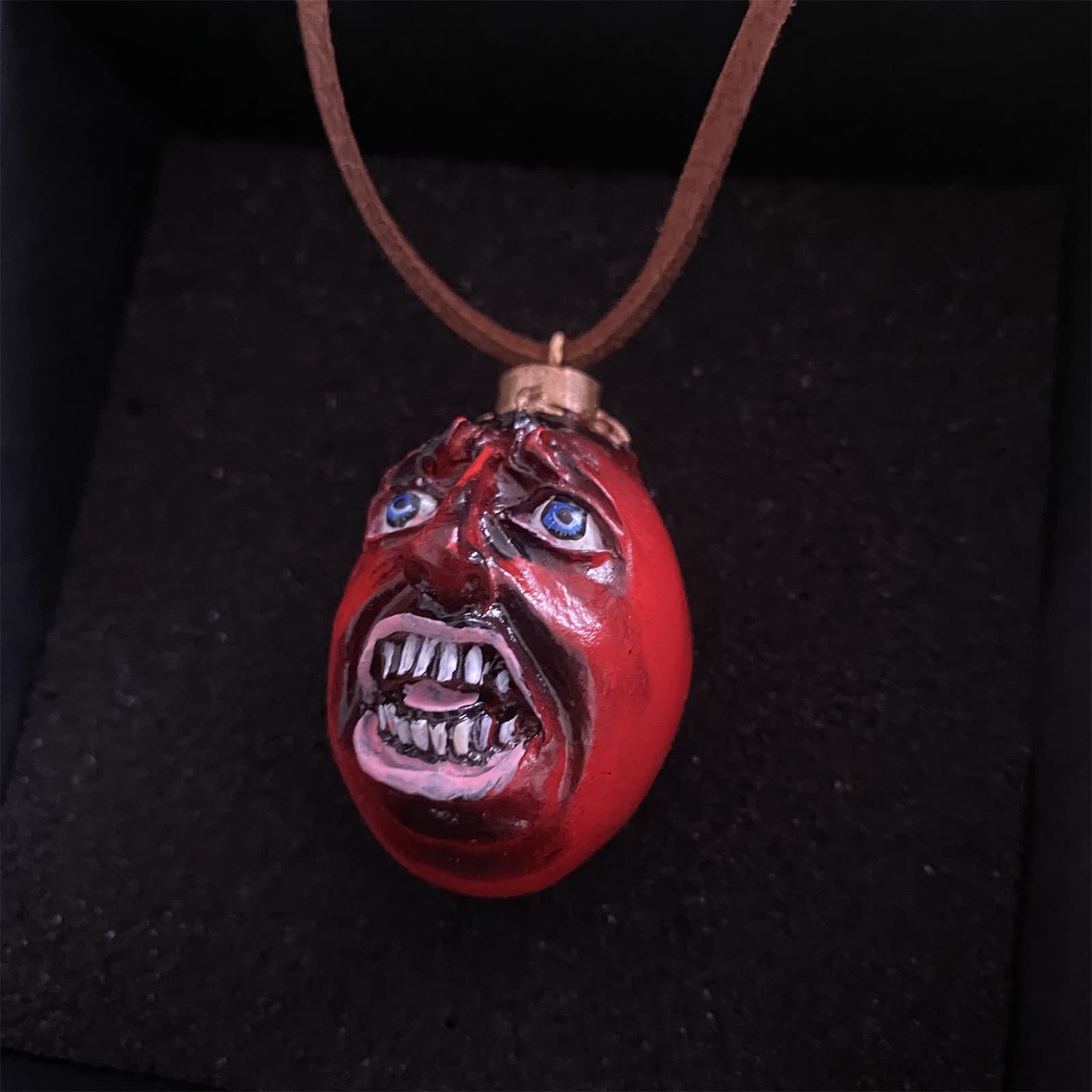 ham 1997 Griffith Berserk Crimson Behelit Necklace Guts Beheritto The Egg Of The King Pendant Free With Chain Copper, Red