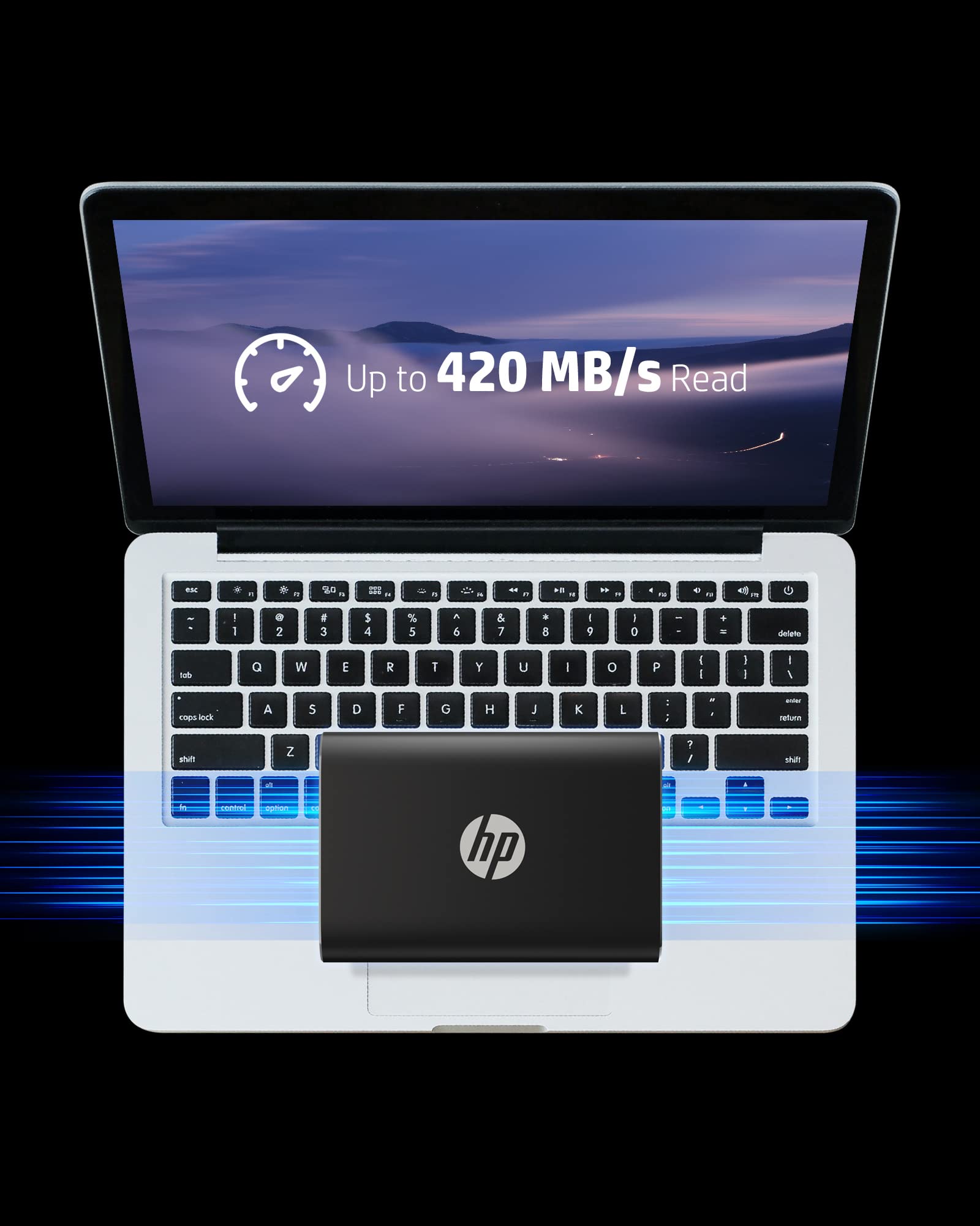 HP P500 500GB USB-C External Solid State Hard Drive USB 3.2 Gen 1 Type C SSD Up to 420MB/s - 7NL53AA#ABC