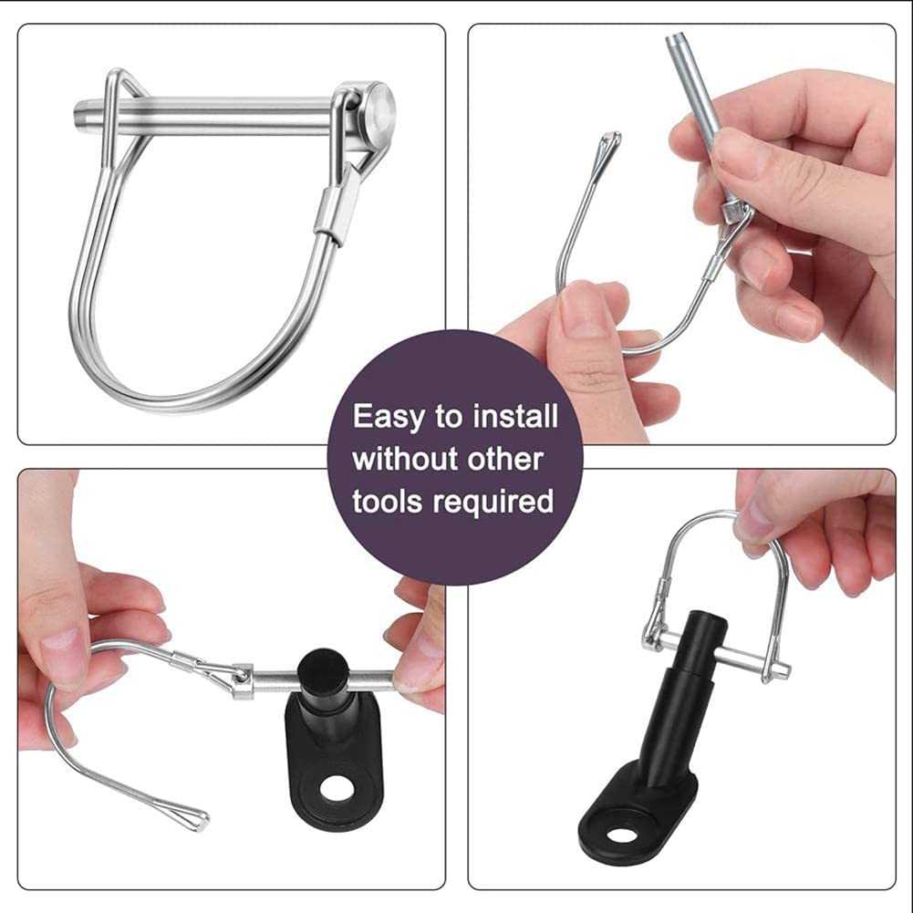 Lodokdre Bicycle Trailer Coupling Bicycle Towing Hitch with Locking Pin for Baby Trailer Traction Head with Snowflake Tool
