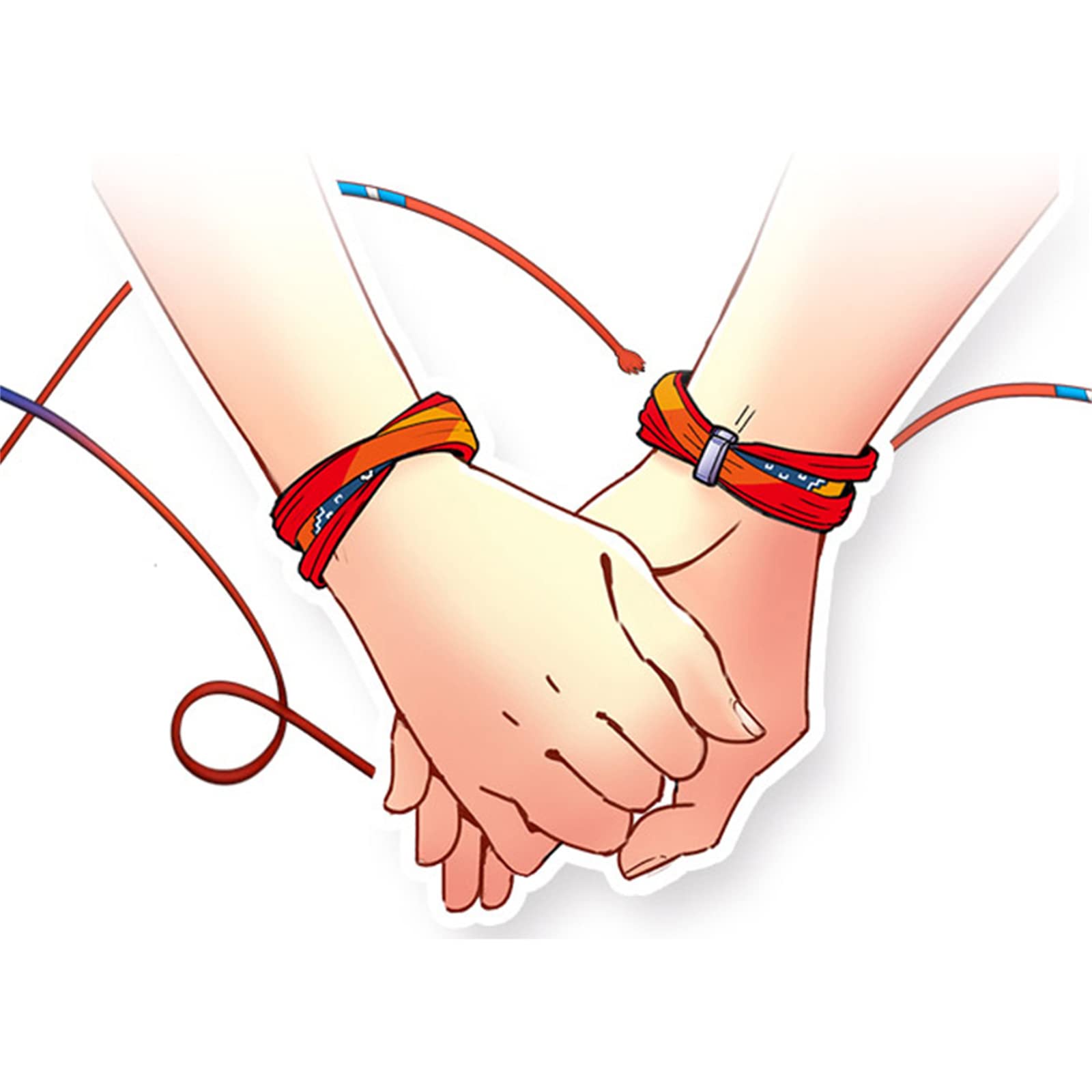 ham Anime Your Name Bracelets Long Red Lucky Multi-function Bangles For Women Men Lovers Boyfriend Girlfriend Gift (ham)