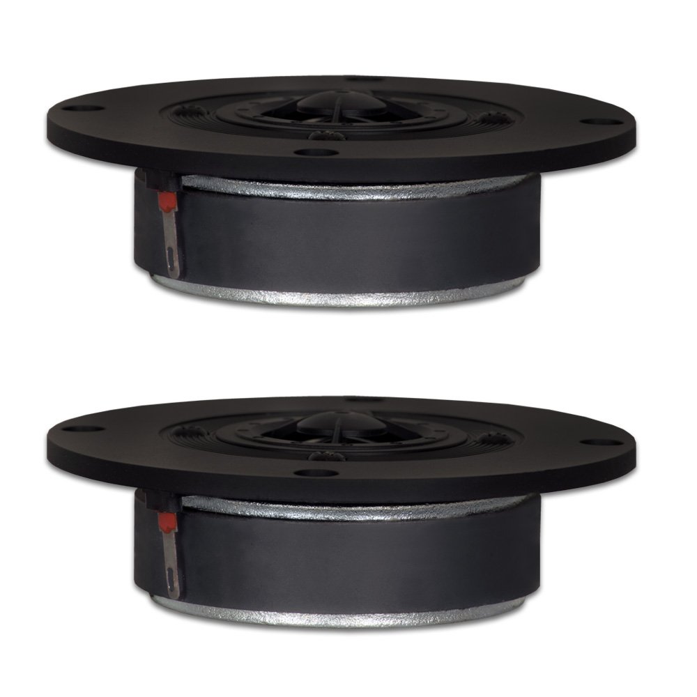 Goldwood Sound, Inc. Sound Module, Titanium Dome Tweeters 120 Watt Each 8ohm Replacement Round 2 Tweeter Pack (GT-324-2)