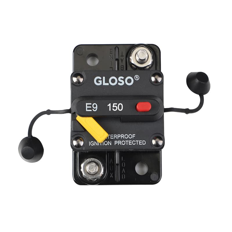 GLOSO E99L LED Indicator, T3 Manaul Reset Breaker for Marine RV Truck Hi-Amp Circuit Breaker (150A)