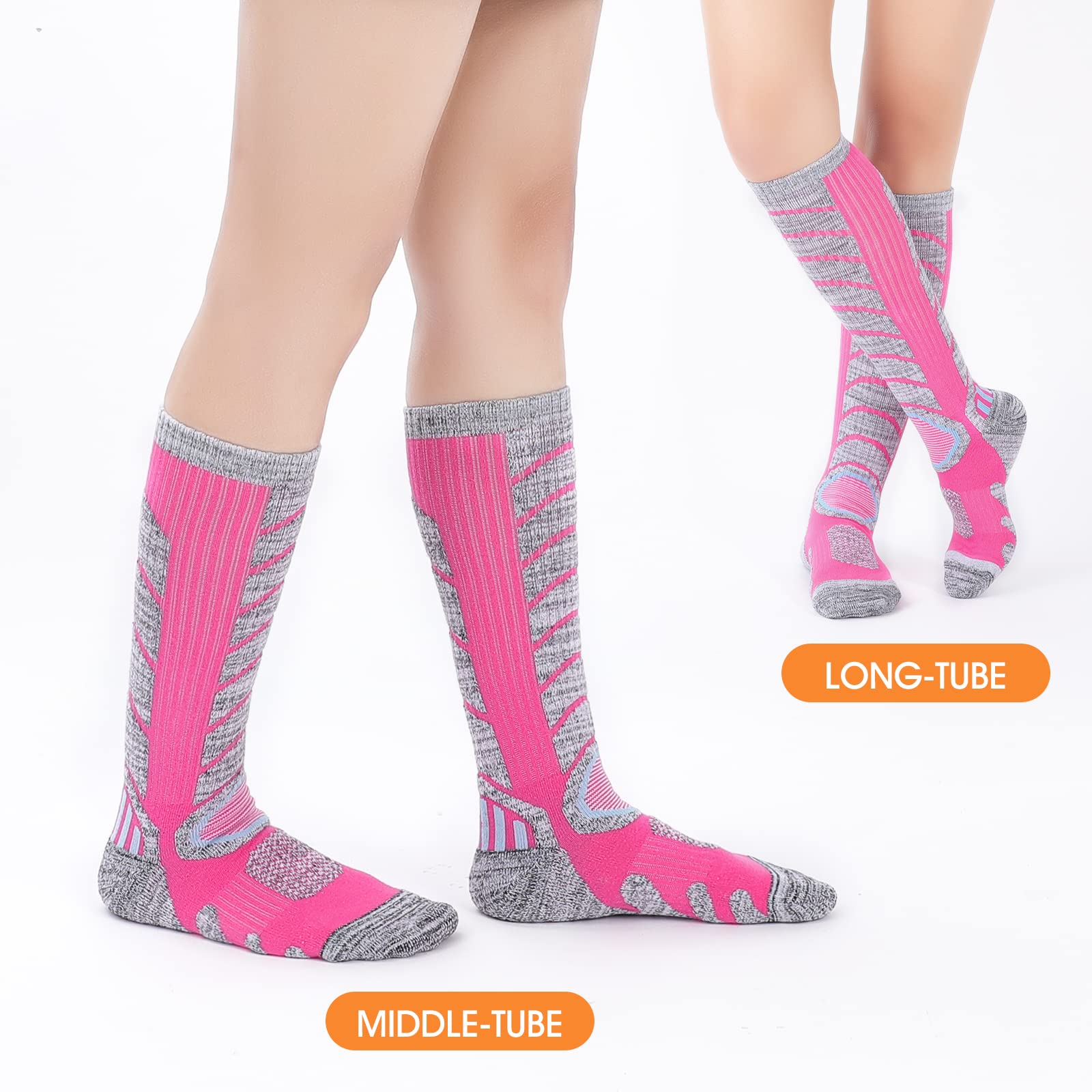 GUUMOR Ski Socks Womens Mens Snowboarding Skiing Warm Thermal Winter Socks 1 Pairs