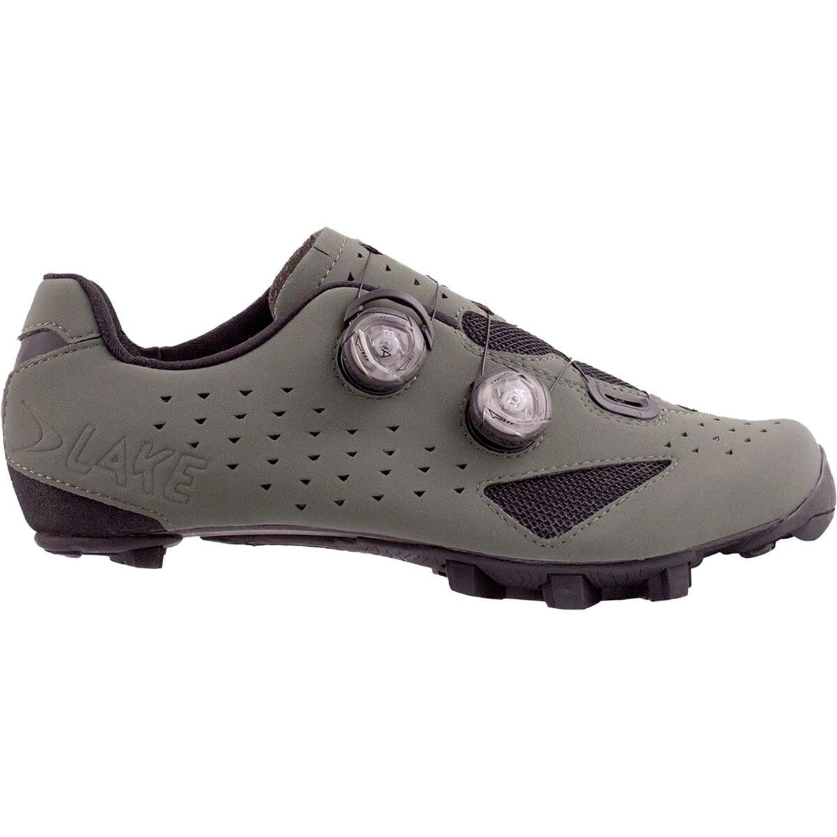 Lake Mx238 Wide Gravel Cycling Shoe - Men's Black Suede/Gold, 45.5