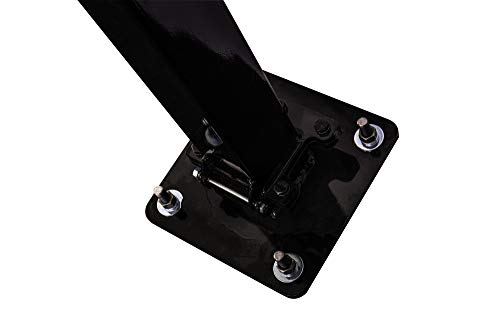 Goalsetter Elite Plus 54β Tempered Glass Backboard In-Ground Basketball Hoop - HD Breakaway Rim, Black (TS44154G3)