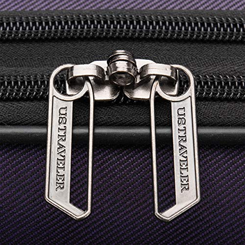 U.S. Traveler Aviron Bay Expandable Softside Spinner Wheels, Purple, 2 Piece Luggage