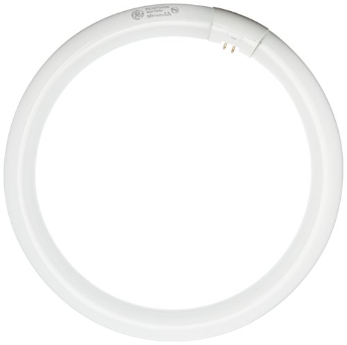GE Lighting FC12 T9 Garage & Basement Circline Fluorescent Light Bulb, Cool White Finish, 32-Watt, 1950 Lumen, 12-Inch Circular Diameter, 1-Pack