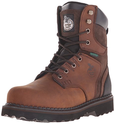 Georgia Boot Unisex-Adult Brookville 8' Work Boot-M Men BRN, Dark Brown, 10.5