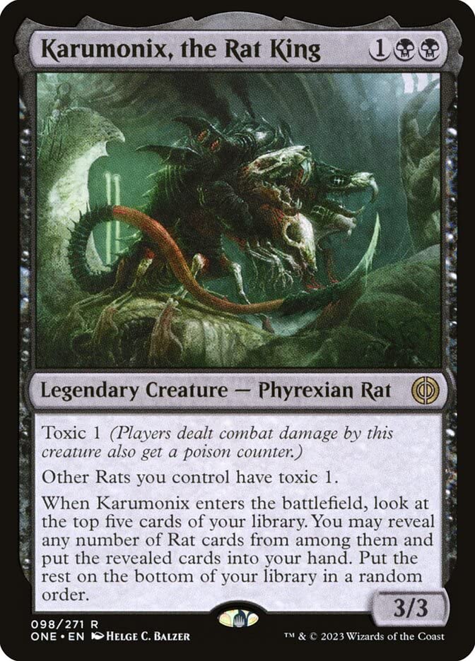 Magic: the Gathering - Karumonix, The Rat King (098) - Foil - Phyrexia: All Will Be One