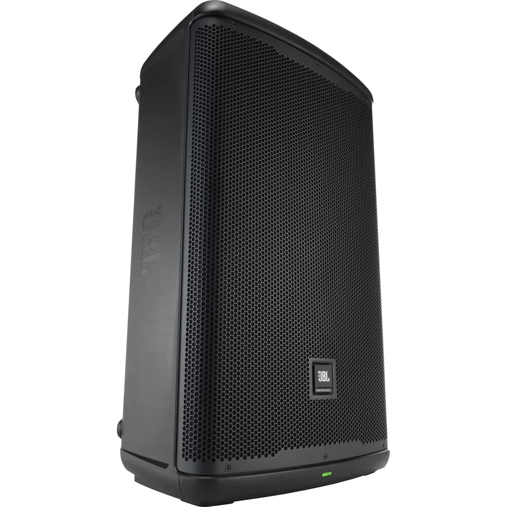 JBL Professional EON715 Powered PA Loudspeaker, 15-Inch (Bluetooth) Bundle with Steel Speaker Stand, Stand Bag 51" Interior, and XLR-XLR Cable