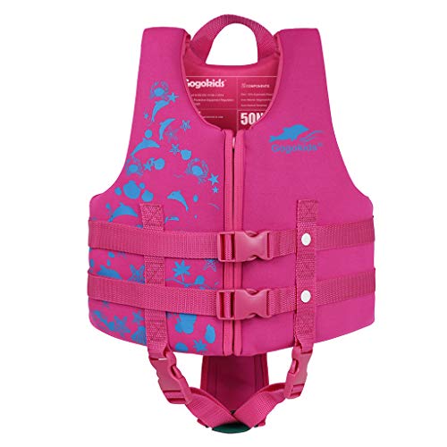 Gogokids Kids Swim Vest Float Jacket - Boys' and Girls' Floaties Swimsuit Buoyancy Swimwear