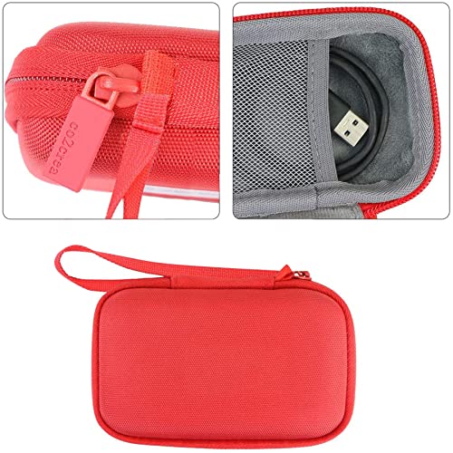 Hard Travel Case Replacement for Samsung T3 T5 Portable 250GB 500GB 1TB 2TB SSD USB 3.0 External Solid State Drives by co2CREA (Red Case)