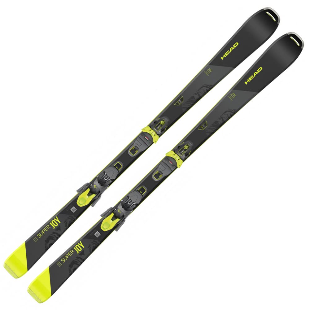 HEAD Womens Super Joy Graphene Lightweight All-Mountain Skis with Joy 11 GW SLR Bindings, 158 cm