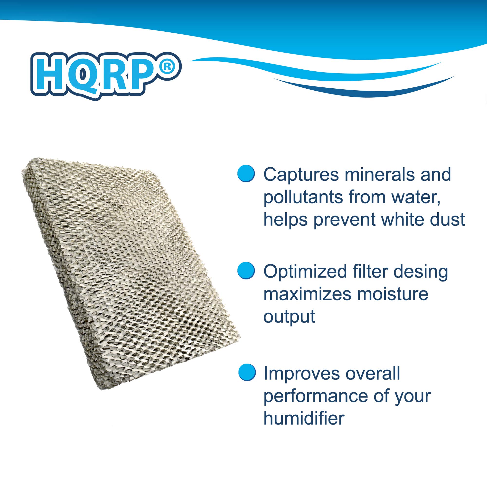HQRP 2-pack Filter Pad compatible with Lennox Healthy Climate 35 X2661 fits HCWB3-17, HCWB2-17, HCWP2-18, HCWP3-18, WB2-17, WB3-17, WP2-18, WP3-18 series Humidifiers