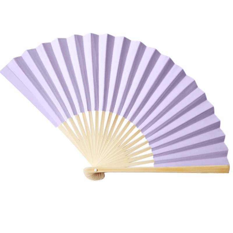 Hand Fans Folding fan Solid Hand Held Paper Fans Bamboo Folding Fans Handheld Folded Fan for Party Hand Fan Cool Bamboo Flower Personalized (Color : D)
