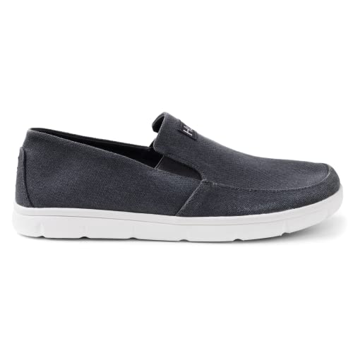 HUK Men's Brewster Slip On Wet Traction Fishing & Deck Shoes Boat, Classic-Volcanic Ash, 9