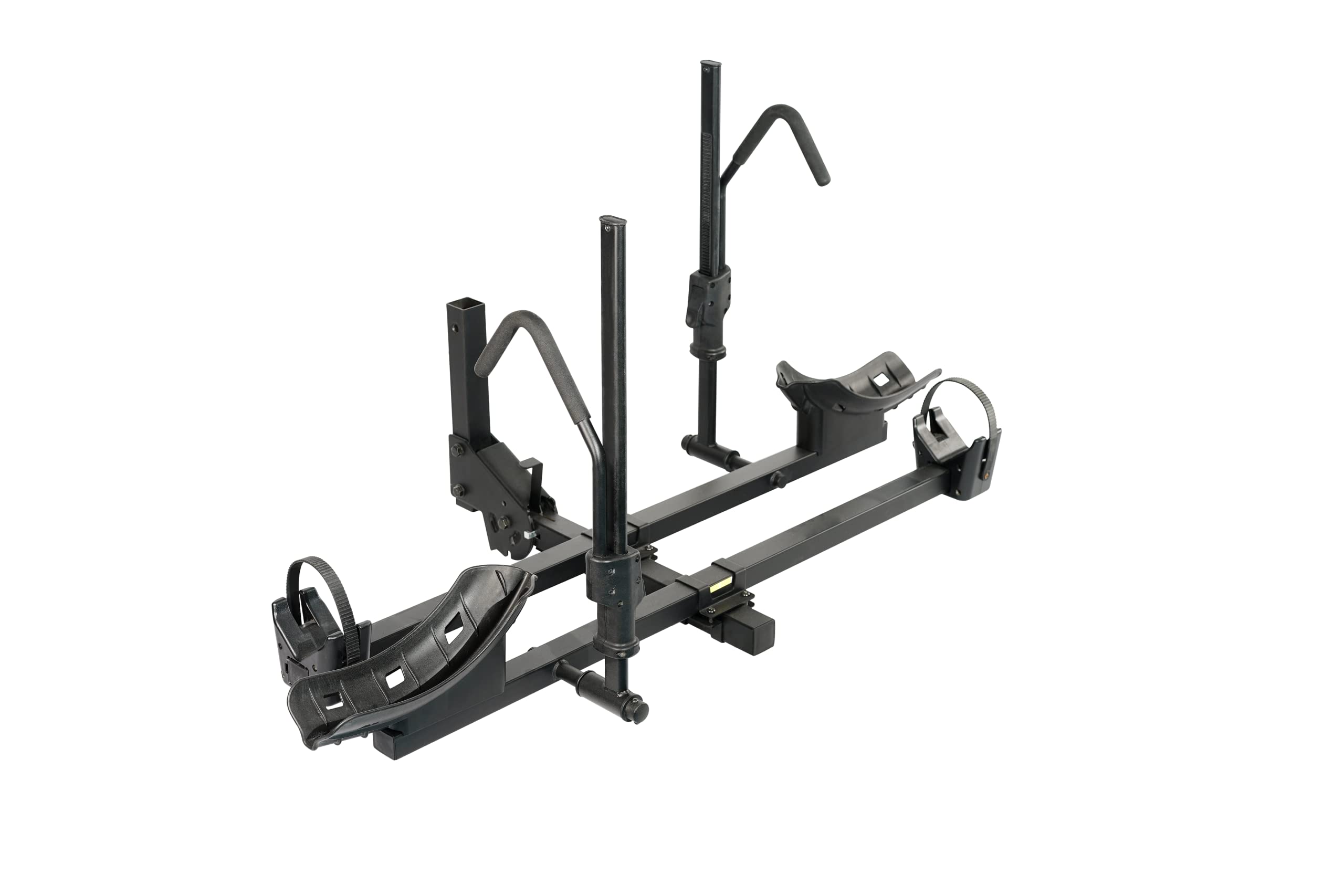 LaVelo 2'' Hitch Bike Rack for 2 / Ebikes Ratchet Arms, Smart Tilting Easy Access to Trunk Bikes x 72 lbs (144 Total) Extra Loading Capacity black