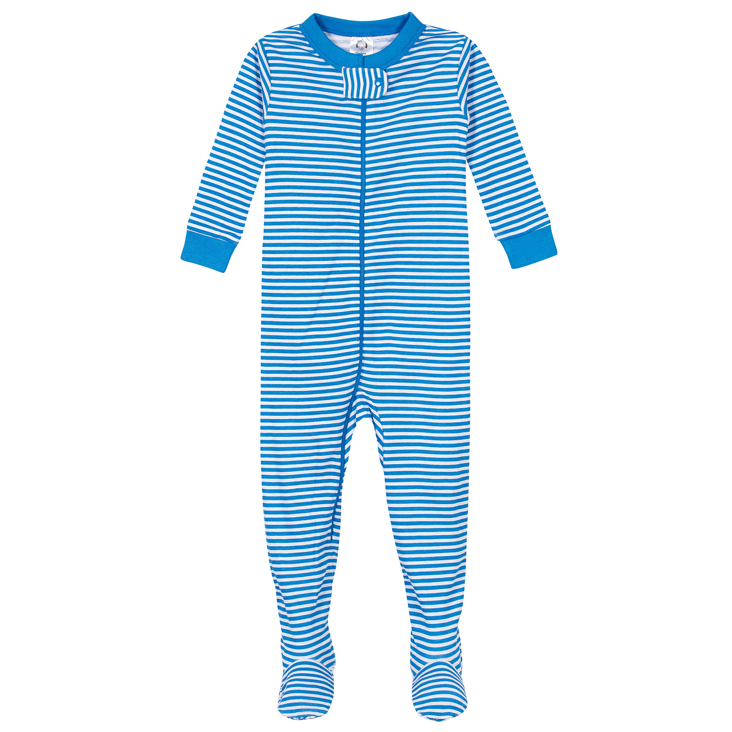 Gerber Baby Boys' 4-Pack Footed Pajamas, Dinosaurs Space Grey, 24 Months