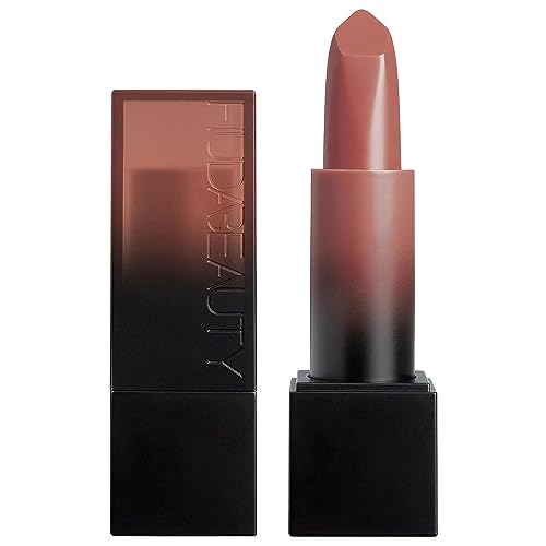 HUDA BEAUTY Power Bullet Cream Glow Hydrating Lipstick Habibi