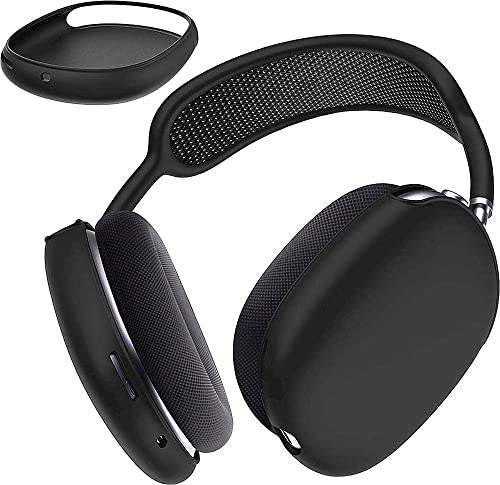 SaharaCase Liquid Silicone Cover Case for Apple AirPods Max [Rugged] Headphone Protection Antislip Grip Slim (Black)