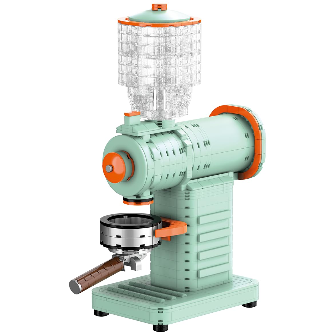HUDIEWOO Coffee Grinder Building Set for Adults 715pcs: Cute Building Blocks Set for Couples, Display Collection for Home Décor Accessory, Creative Construction Gift Idea for Teens