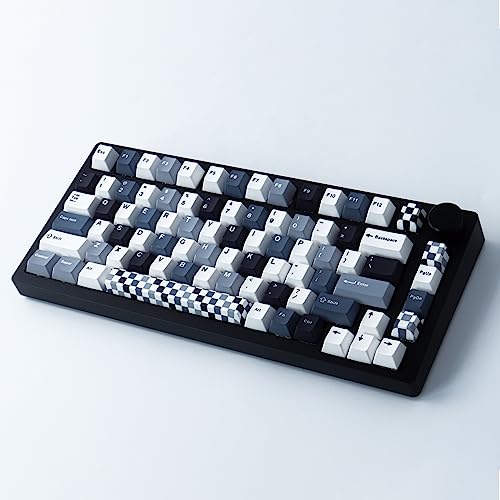 TYRIXKI PBT Keycaps 134 Keys Mosaic Custom Keycaps Dye-Sublimation Set with 7U Spacebar Cherry Profile for US Layout Cherry MX Swithes Mechanical Keyboards