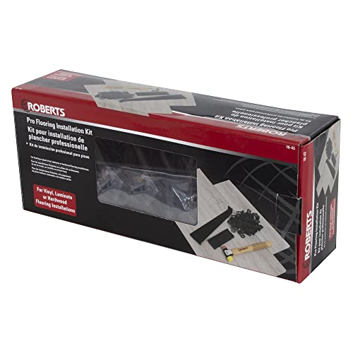 ROBERTS 10-43 Laminate and Hardwood Pro Flooring Installation Kit for Vinyl, Black