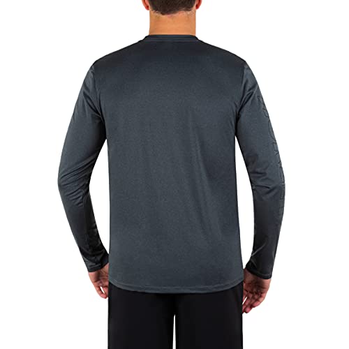Hurley Men's Standard H2O-Dri Hybrid UPF Long Sleeve Shirt, Smoke Grey, XX-Large