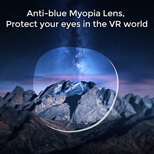 Lens Insert Compatible with Quest 2 - Sonicgrace for VR Quest 2 Myopia Lens Glass with Blue Light Filter, Alloy Magnetic Frame and Lens Combination, Easy to Install (SPH:-2.00, Left)