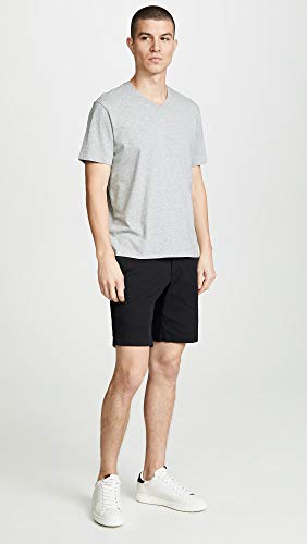 Vince Men's V-Neck T-Shirt, Heather Steel, Large