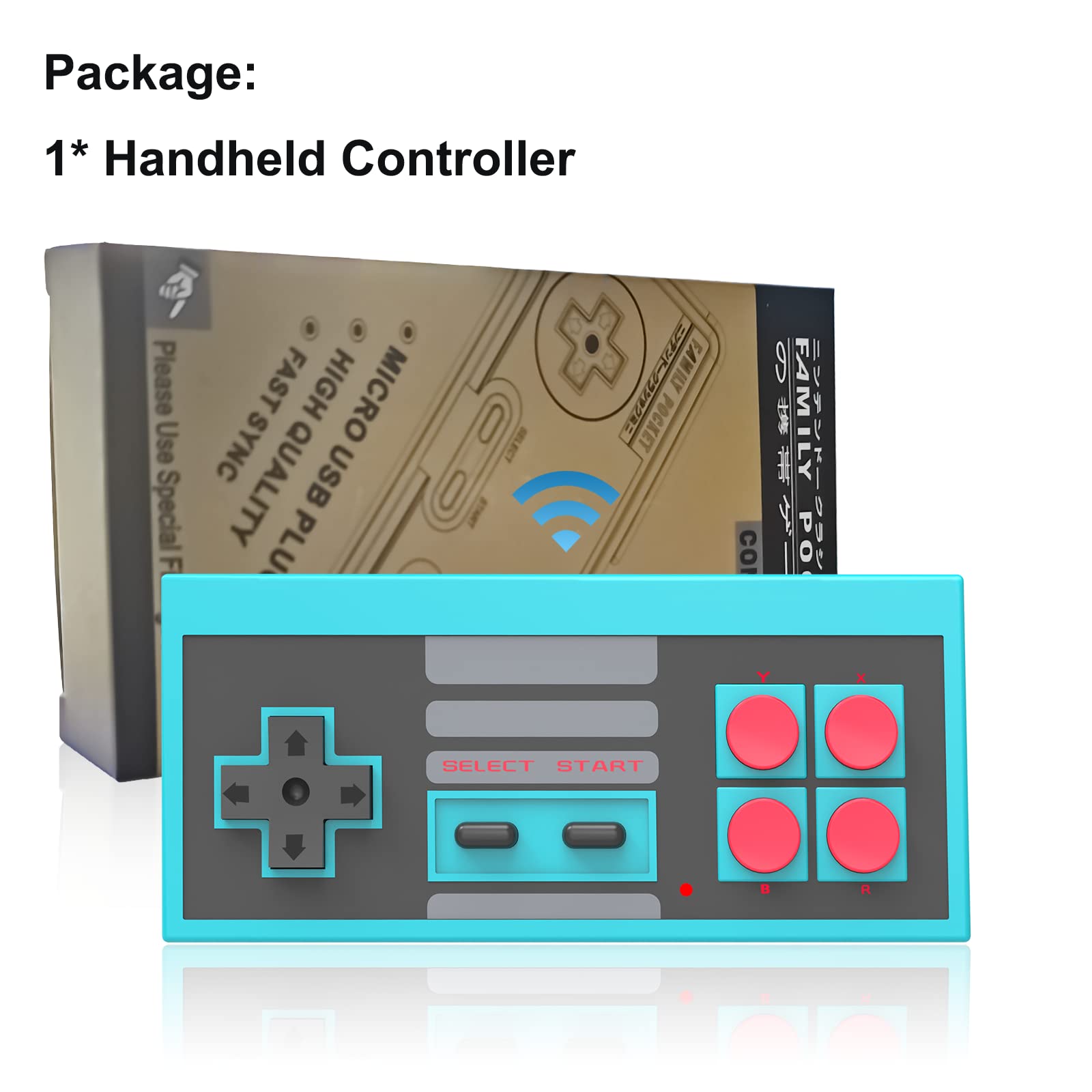 Handheld Gamepad Games Controller for GV300S Games Console (Turquoise)