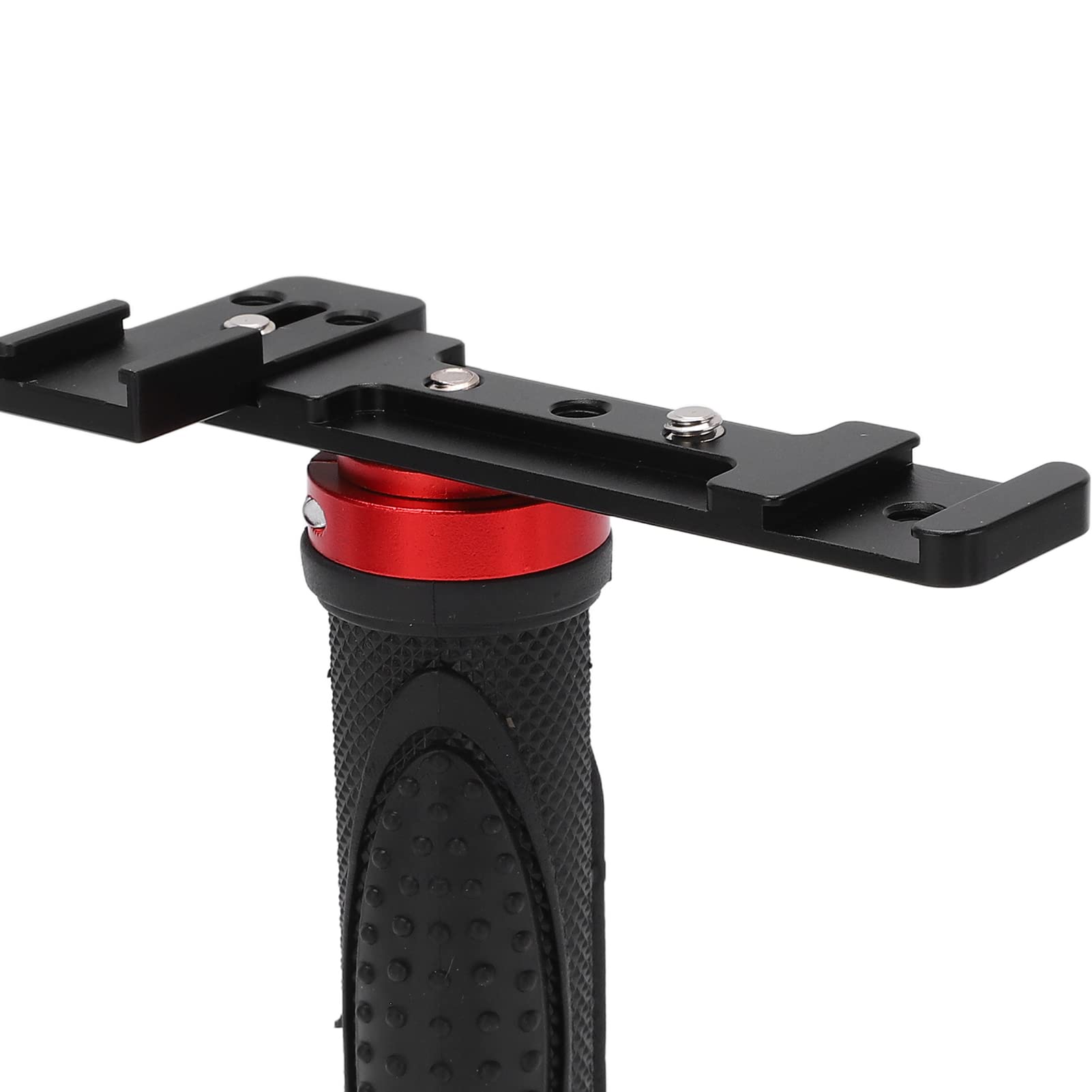 Handheld Holder Stand, Multi Purpose 1/4 Inch Handle Grip Stabilizer Universal Mini Anti Slip Alloy for Smartphone for LED Video Light for Action Camera