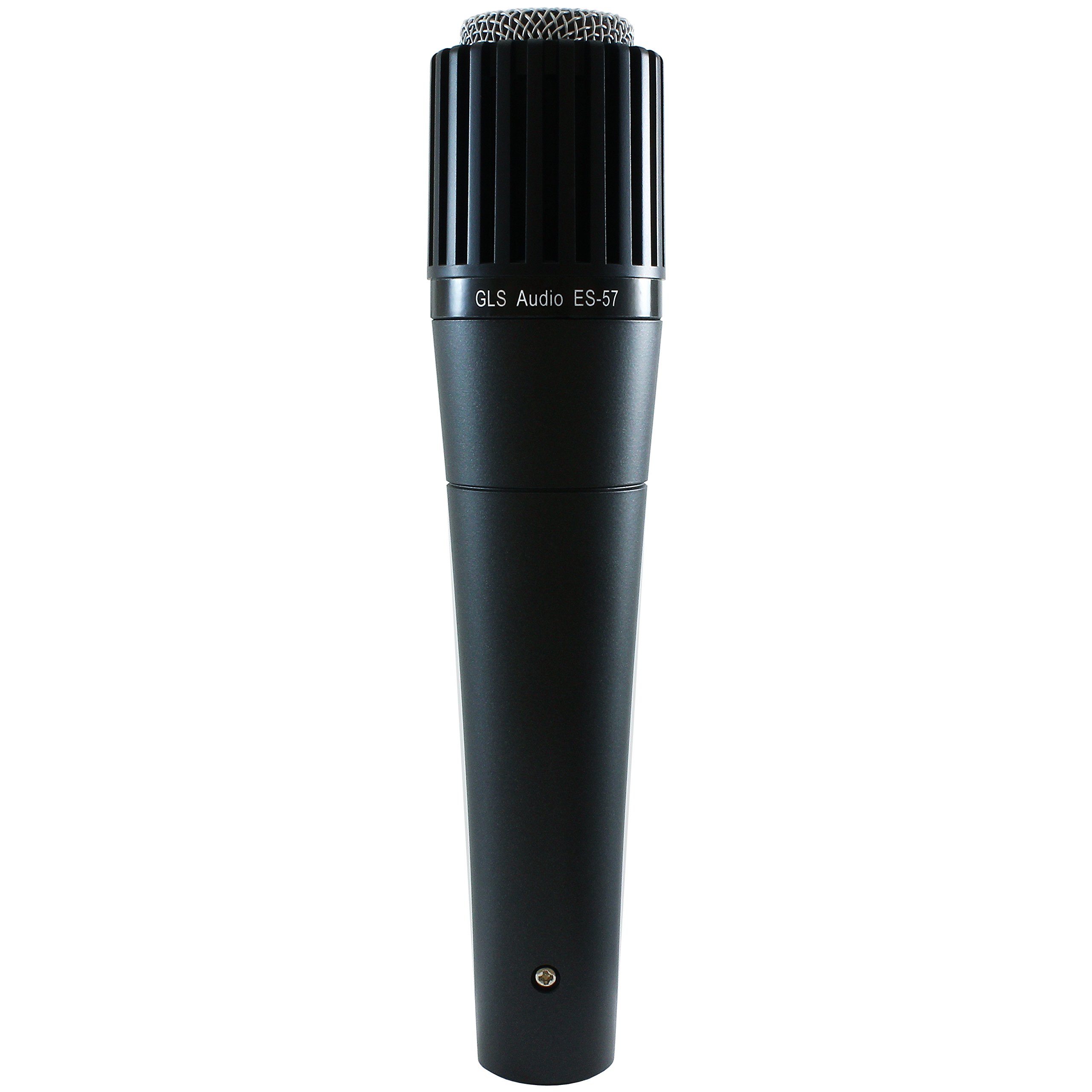GLS Audio Instrument Microphone ES-57 & Mic Clip - Professional Series ES57 Dynamic Cardioid Mike Unidirectional - for Instruments, Drums, Percussion, Vocals, and more