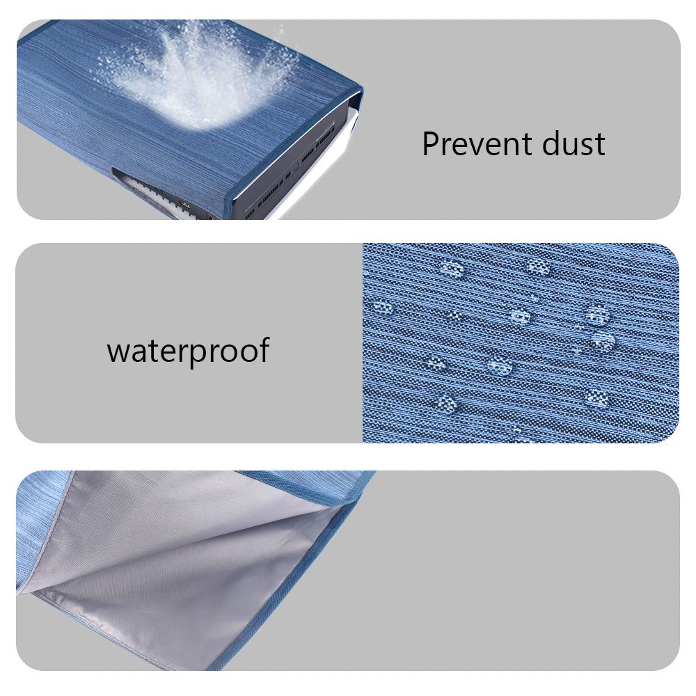 HIJIAO Dust Cover for PS5 Sony Playstation 5 Console,Host DustProof Cover Protector Sleeve for PS5 (BLUE)