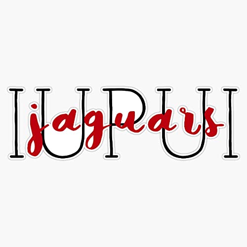 Generic Iupui Jaguars Vinyl Sticker Waterproof Decal Laptop Wall Window Bumper Sticker 5 Inches, (FINK-POP-STICKERS-3313)