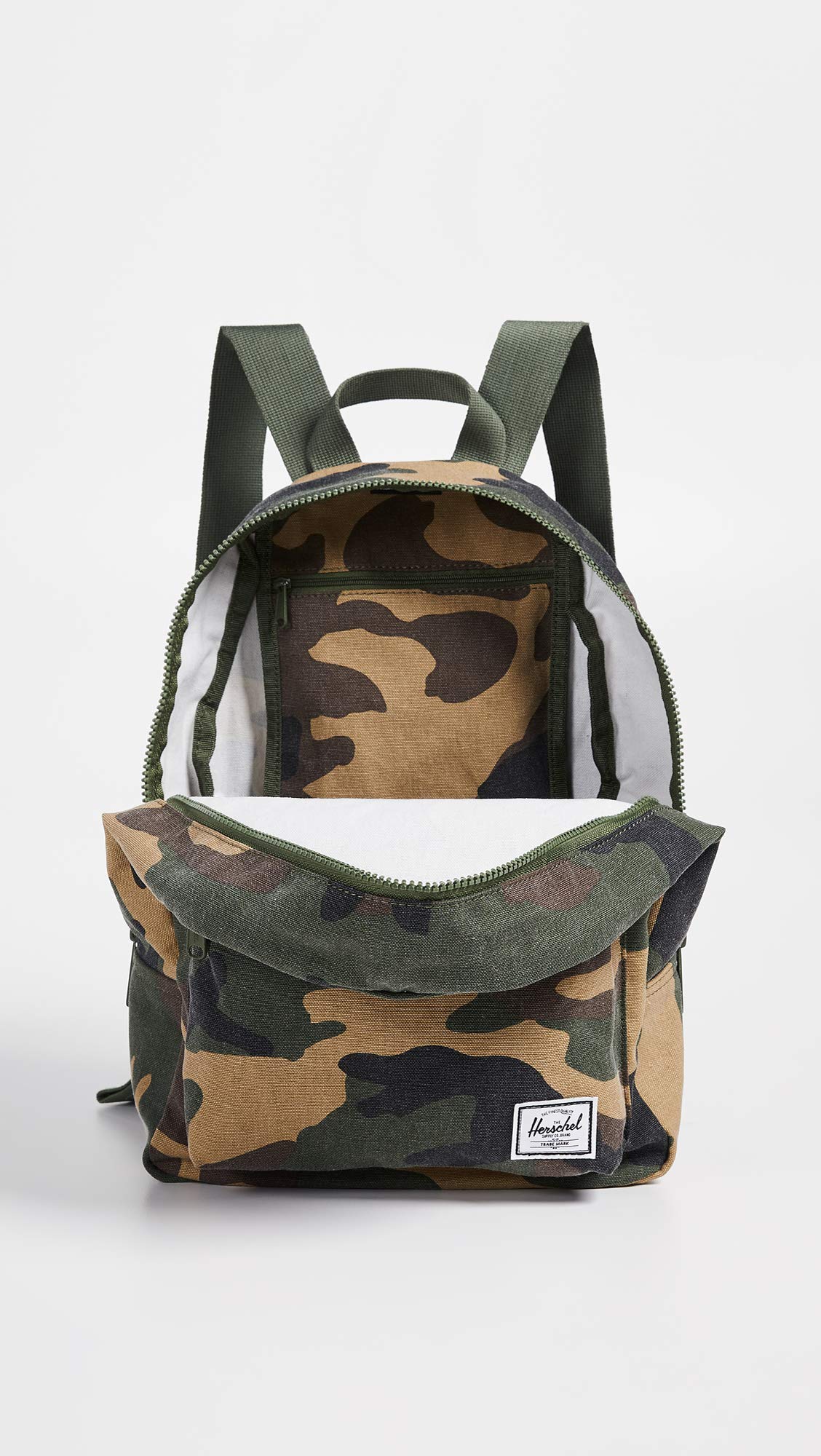 Herschel Supply Co. Women's Cotton Casual Grove X-Small Backpack, Woodland Camo, Green, Print, One Size