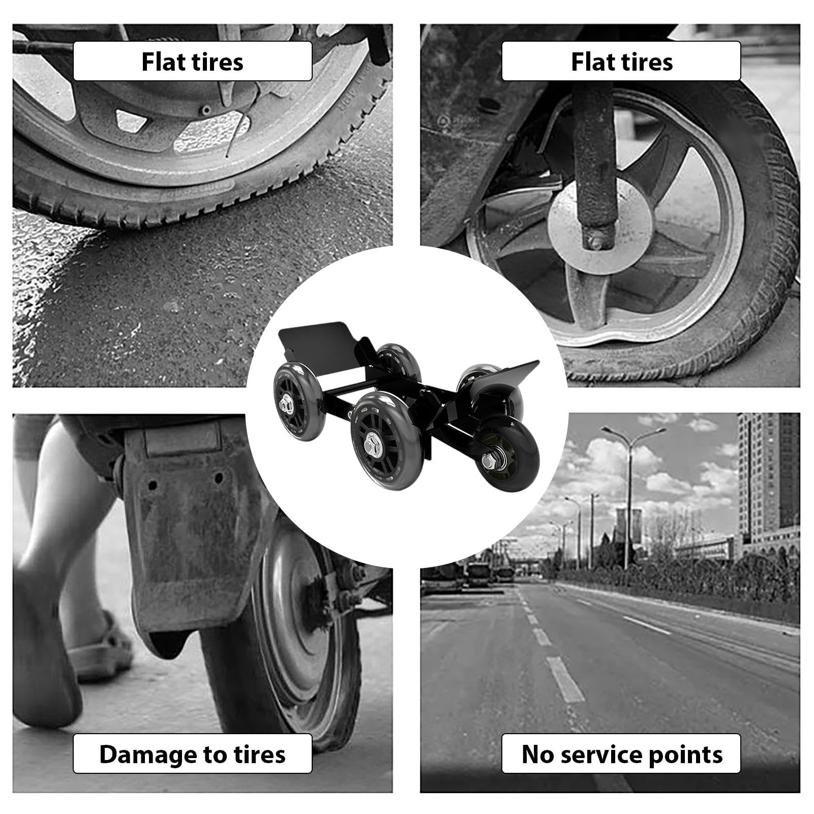 Generic Portable Moving Carts | Handheld Moving Tools | Car Wheel Dollies, Mobile Moving Devices for Transporting Heavy Furniture Easily and Moving Boxes Effortlessly Across Floors, Black
