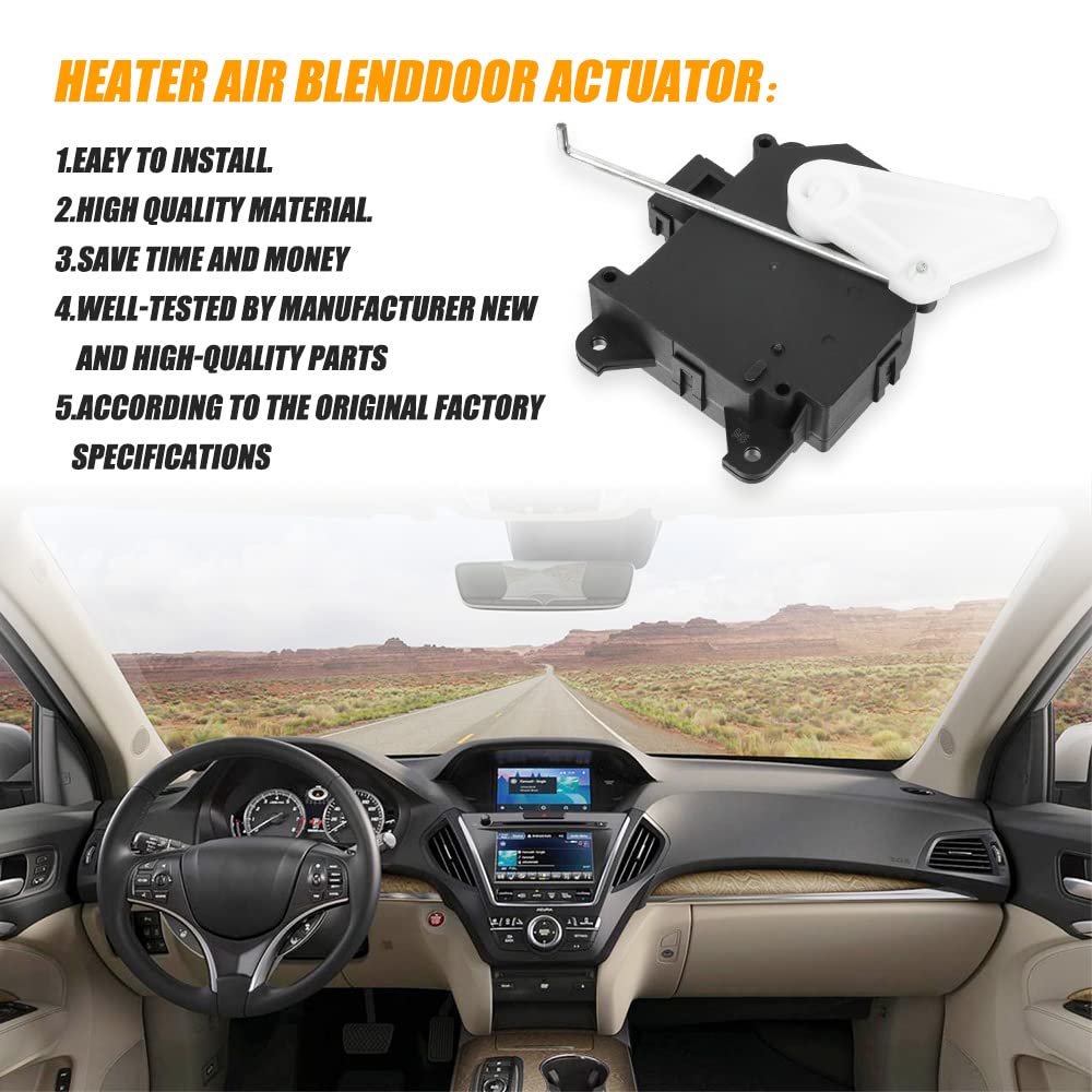 HVAC Heater Air Blend Door Actuator Compatible with 2002-2004 Acura MDX 1999-2004 Honda Odyssey 2003-2008 Honda Pilot Replace 604-946 79160S0XA01