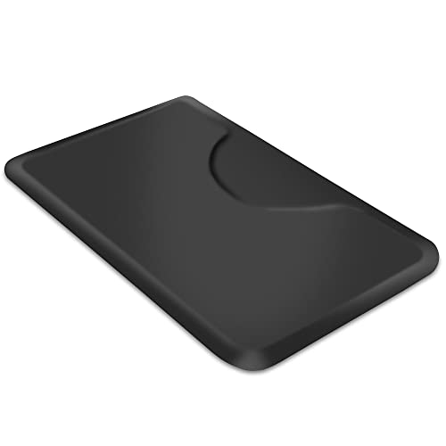 Saloniture 3 ft. x 5 ft. Salon & Barber Shop Chair Anti-Fatigue Floor Mat - Black Rectangle - 1/2 in. Thick