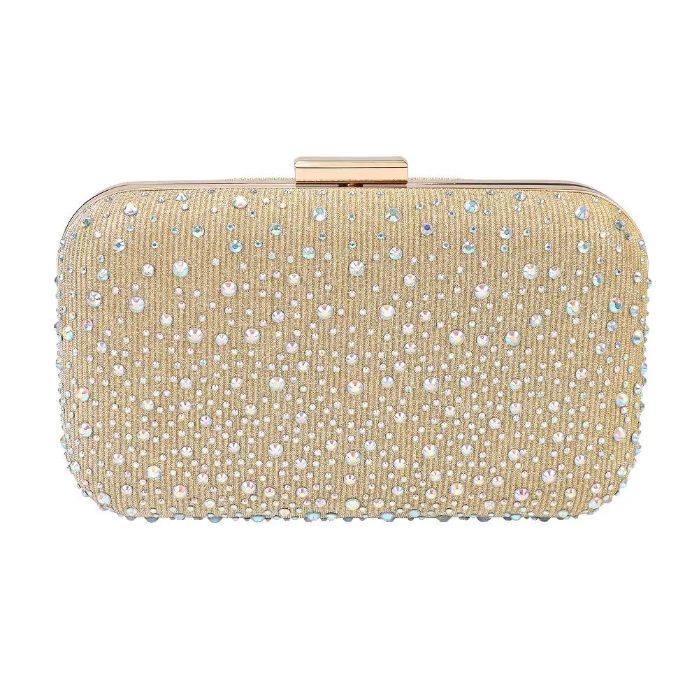 JunLing Evening Bag (Gold) Women's Clutch Handbags Crystal Bag Crossbody Bags Blingbling Sparkle Clutch