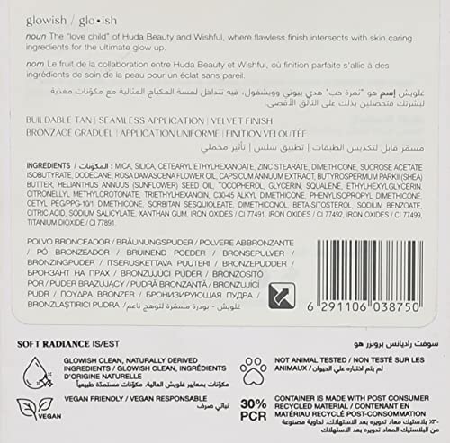 HUDA BEAUTY GloWish Soft Radiance Vegan Bronzing Powder 04 Deep Tan