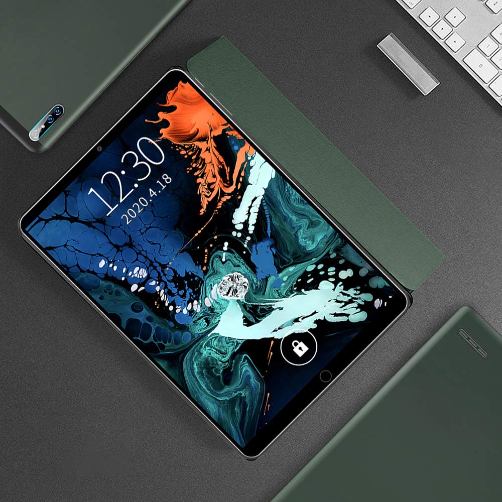 HUIOP Metal Tablet, 10.1'' Metal Tablet with MT6592 Eight-core Processor 1280 * 800 Resolution 2GB+32GB Memory Support 2G/3G Calls Green+Black US Plug