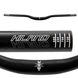 Hiland Mountain Bike Handlebar Bicycle MTB Bar 31.8mm Riser Bar 720mm Aluminium Alloy Black