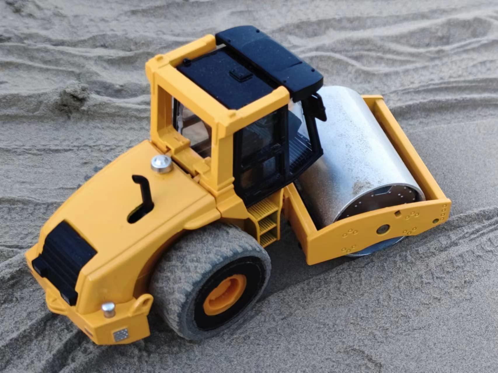Jeonz 1/50 Alloy Single-Drum Road Roller Toy Metal Construction Diecast Road Roller Model