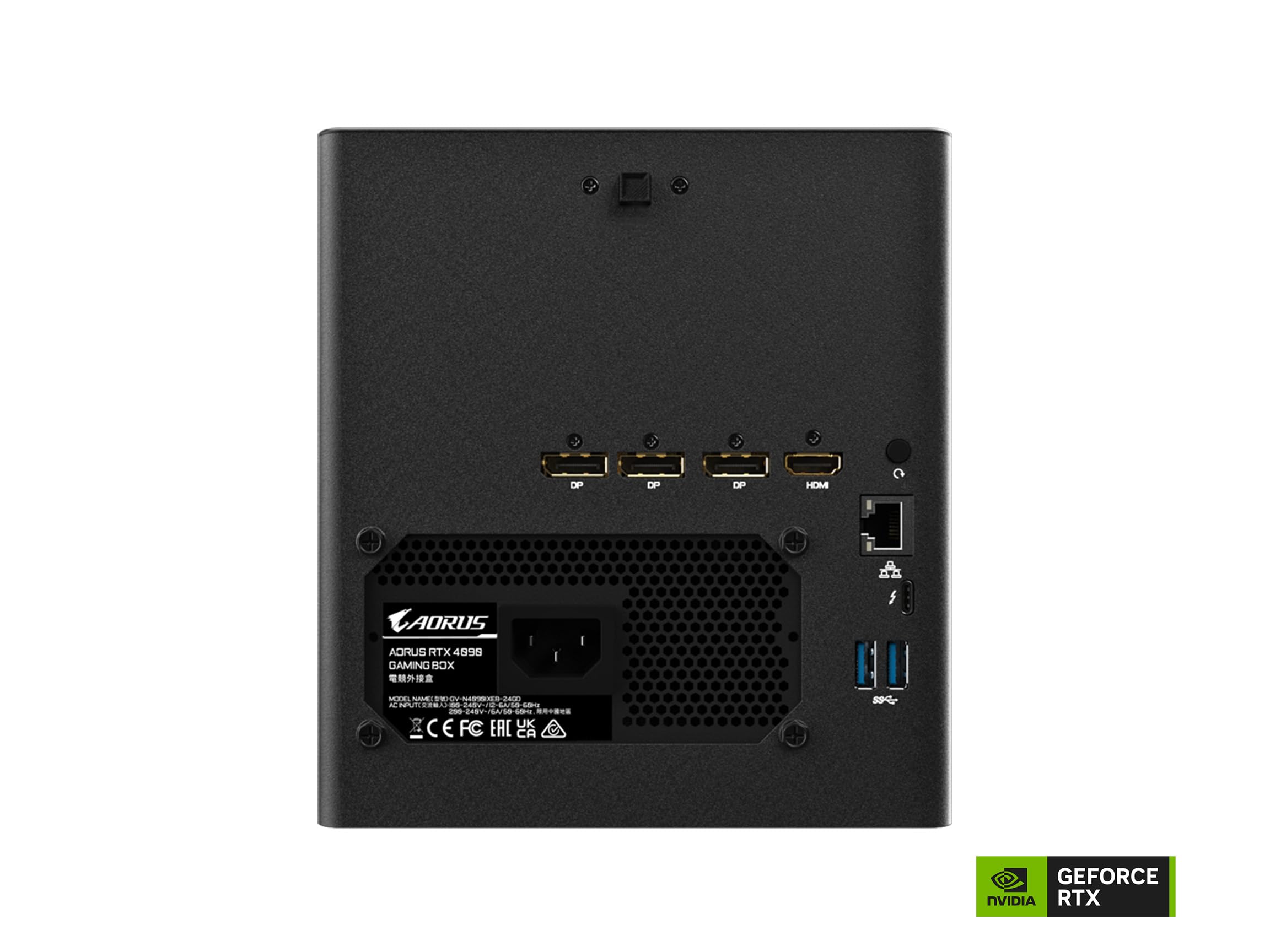 GIGABYTE AORUS RTX 4090 Gaming Box eGPU, WATERFORCE All-in-One Cooling System, Thunderbolt 3, GV-N4090IXEB-24GD External Graphics Card