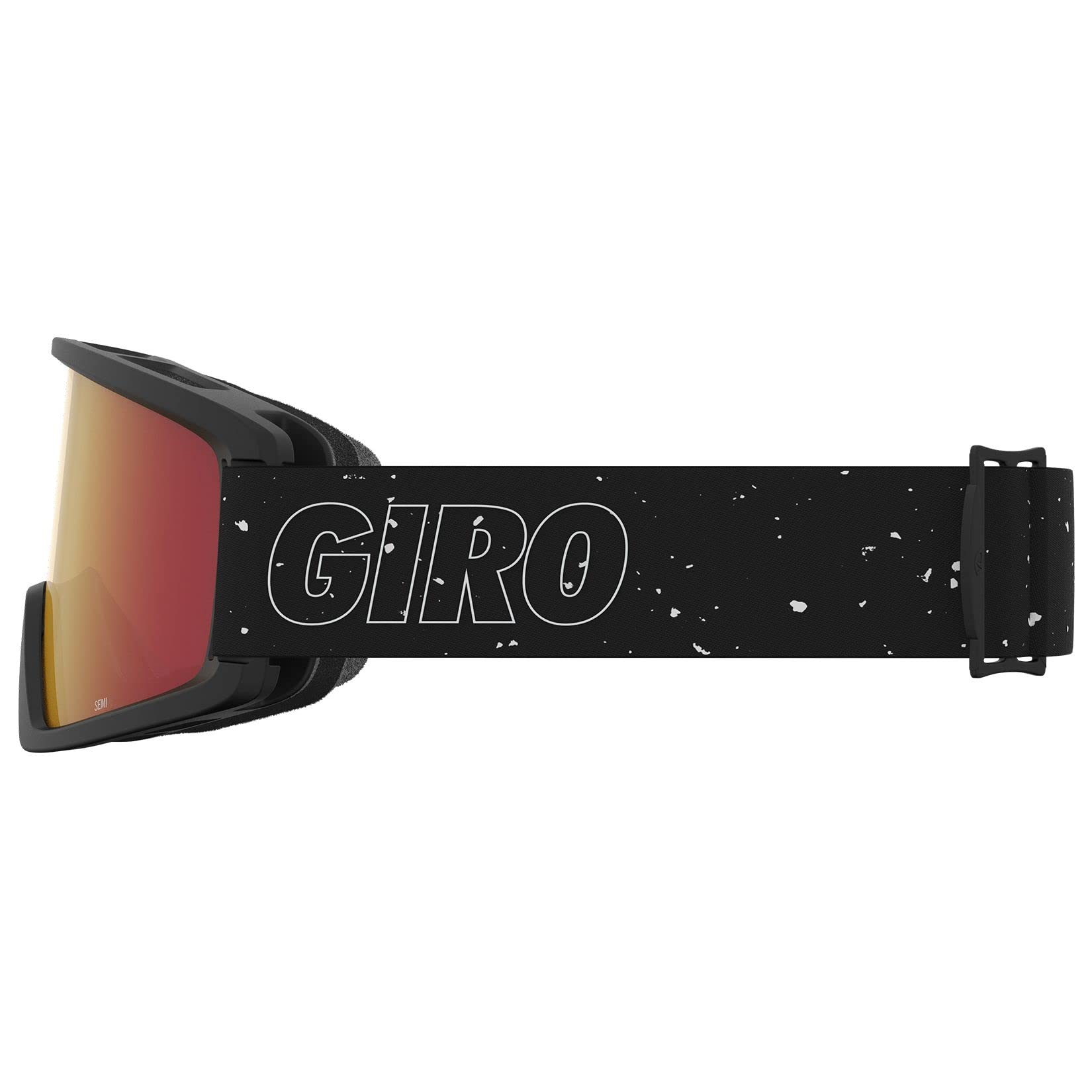 Giro Semi Ski Goggles - Snowboard Goggles for Men, Women & Youth - Black Mica Strap with Ultra Black/Yellow Lenses