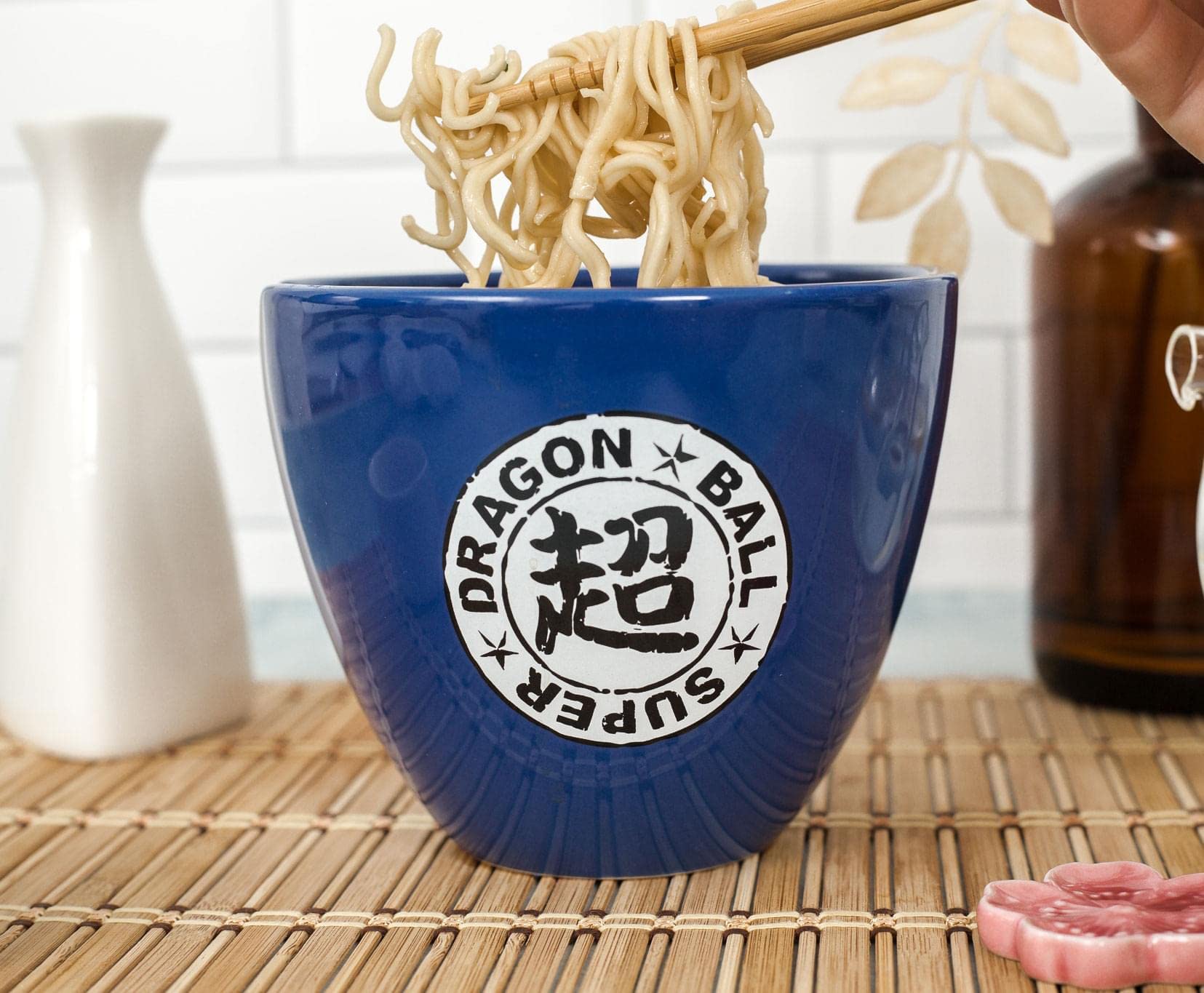 Just Funky Dragon Ball Super Japanese Dinnerware Set | 16-Ounce Ramen Bowl with Chopsticks