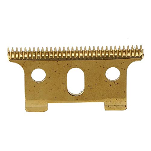 Hair Clipper Blade, 2pcs Steel Replacement Electric Hair Clipper Blade Hair Trimmer Metal Replacement Cutter Head Tool(Gold)